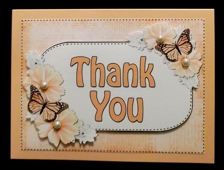 5x7 Thank You Flowers & Butterflies 3D Decoupage - CUP555042_359 ...