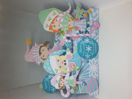 Christmas Clipart, Shabby Chic Christmas Girl Elves Clipart, Christmas ...