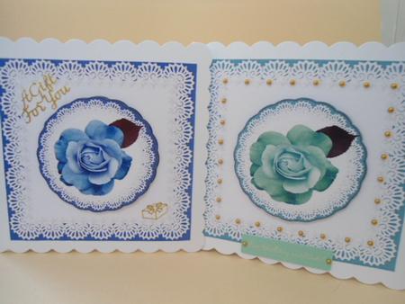 Square Lace Cards with Roses - CUP109488_173 | Craftsuprint