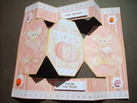 Sew Special Octagon Pop Up Card - CUP226316_376 | Craftsuprint