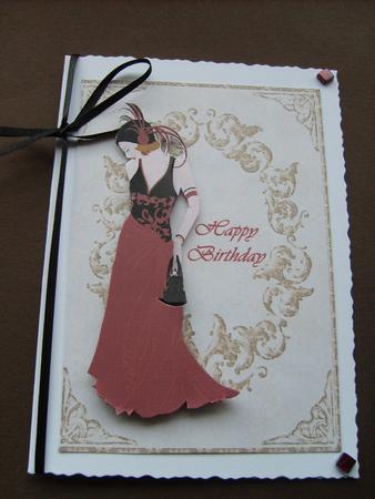 Artdeco Lady Card Front - CUP248093_16 | Craftsuprint