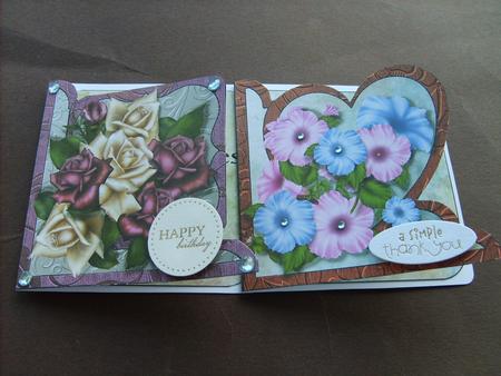 Two Floral Bouquet Note Cards - CUP285140_1399 | Craftsuprint