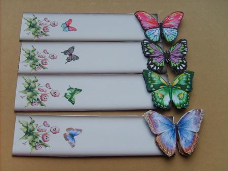 3D Butterfly Bookmarks - CUP372458_1827 | Craftsuprint
