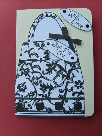 Gorgeous Monotone Handbag Card - CUP53519_571 | Craftsuprint