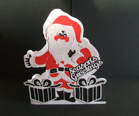 Santa & Presents Layered Card - CUP693723_596 | Craftsuprint
