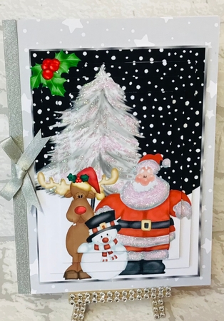 Lovely santa and friends pyramids - CUP1115897_415 | Craftsuprint