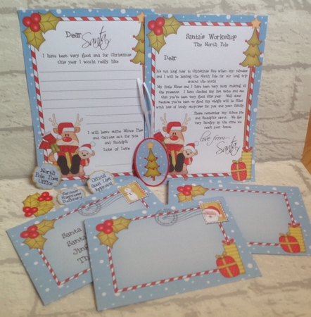 Xmas Rudolph Child's Santa Letter to and from Santa - CUP577843_359 ...