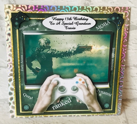 The Gamer Card Front Kit - CUP841801_1483 | Craftsuprint
