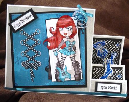 Vikki Lee Vicious - Feisty Rocker Pyramid Card - Photo by Ann Ramsell ...