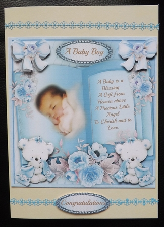 Lovely Blue Baby's Book - CUP679276_1398 | Craftsuprint