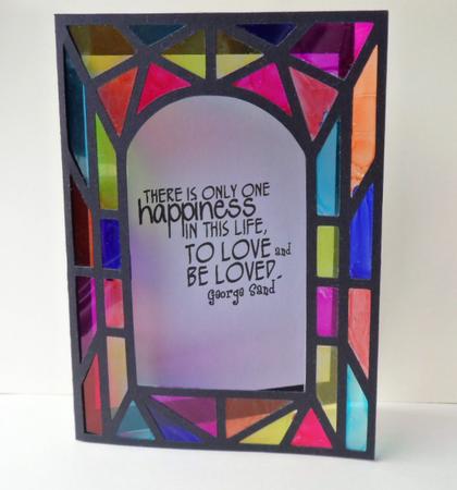 Stained Glass Window Card - CUP691748_1337 | Craftsuprint