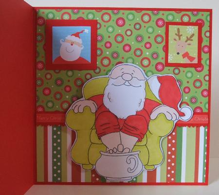 Santa Doodles Soaking His Feet Digital Stamp - CUP119285_353 | Craftsuprint