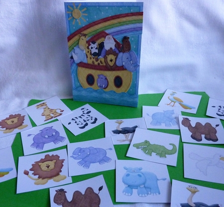 Noah's Ark Memory Game Card - CUP641180_2237 | Craftsuprint