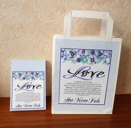 Love Chapter Scripture Word Art Printable Wall Decor Print Designed at ...