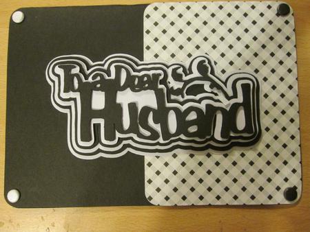 To a Dear Husband Topper - CUP691939_1577 | Craftsuprint