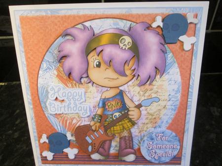 Mini Kit- Little Miss Punk- Oh So Cute #3 - CUP618741_986 | Craftsuprint