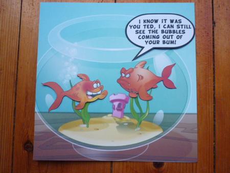Bubble Fish 8x8 Quick Card - CUP282992_437 | Craftsuprint
