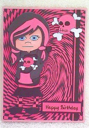 A4 Emo Girl Card Kit - Photo by Annette Crossley