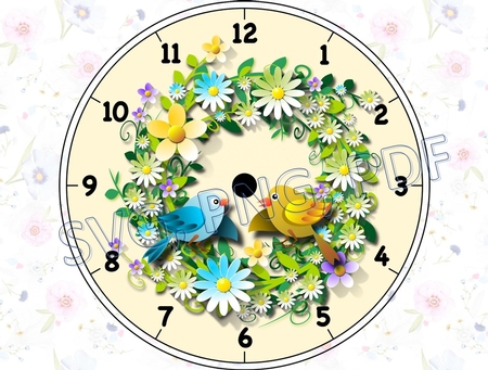 Clock faces with Arabic numbers, reduced price, handmade, printable ...