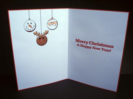 Christmas Face Baubles A5 Insert - CUP159296_172 | Craftsuprint