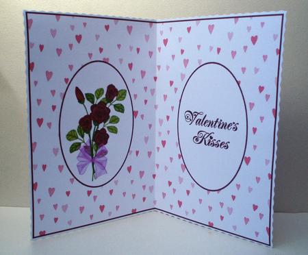 Valentines Red Roses Card Insert - CUP175686_719 | Craftsuprint