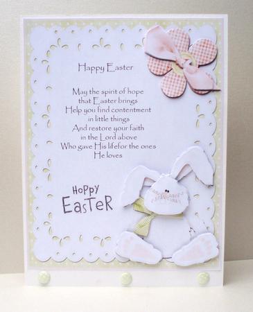 Bunny Hoppy Easter Card Front with Religious Verse - CUP172871_880 ...