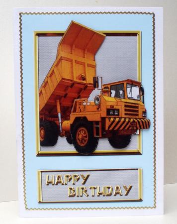 Dumper Truck of Fun Card Front - CUP190505_1068 | Craftsuprint