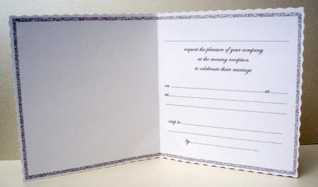 Evening Invitation Insert 2 (silver) - CUP203478_643 | Craftsuprint
