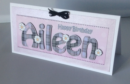 Large DL Happy Birthday AILEEN 3D decoupage - Photo by Audrey Wilson
