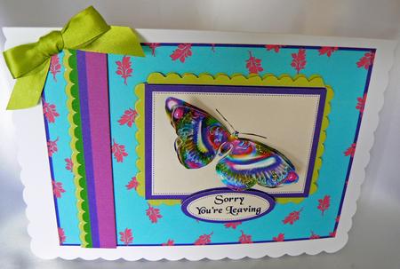 Sorry You're Leaving Butterfly - CUP241045_66 | Craftsuprint