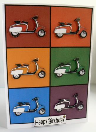 Pop Art Scooters + Decoupage - CUP380648_1763 | Craftsuprint