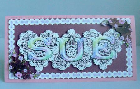 Dl Lace Heart "sue" Card Topper with Decoupage - CUP416440_604 ...