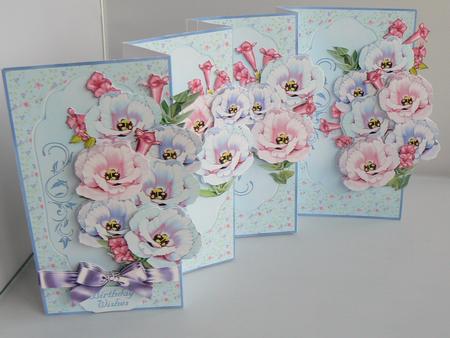 4-fold Card Kit - Flowers from the Heart - CUP268941_203 | Craftsuprint