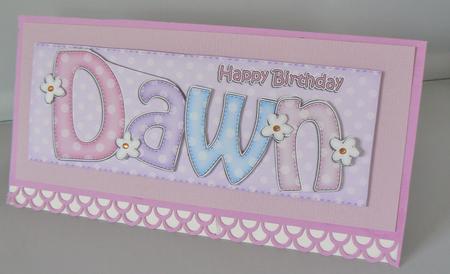 Large Dl Birthday Dawn Card & 3D Decoupage - CUP426952_359 | Craftsuprint