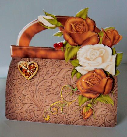 Embossed Leather Handbag Card Mini Kit - CUP573897_1648 | Craftsuprint