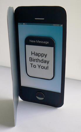 Phone Shaped Birthday Card - CUP412373_37 | Craftsuprint
