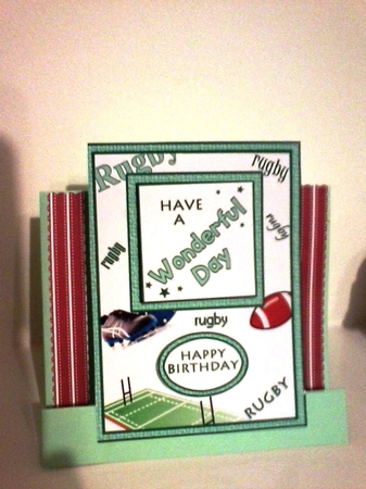 Rugby card front. - CUP829101_173 | Craftsuprint