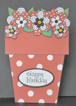 Flower Pot Card - CUP49927_571 | Craftsuprint