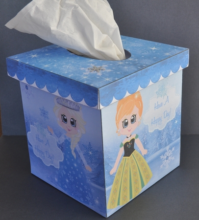 Frozen Anna Elsa Tissue Box Cover - CUP676816_2049 | Craftsuprint