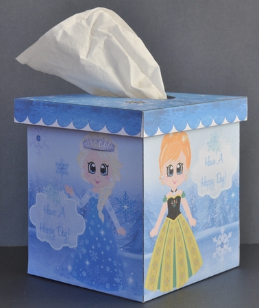 Frozen Anna Elsa Tissue Box Cover - CUP676816_2049 | Craftsuprint