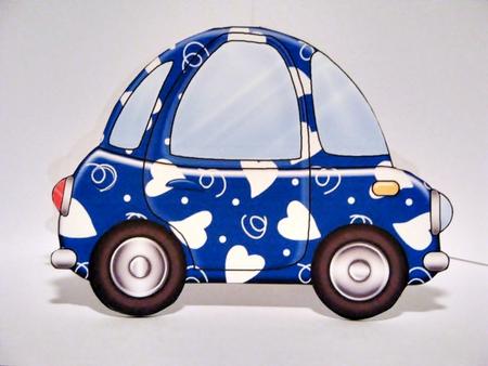 Funky Love Bug Car Shaped Card - CUP386321_359 | Craftsuprint
