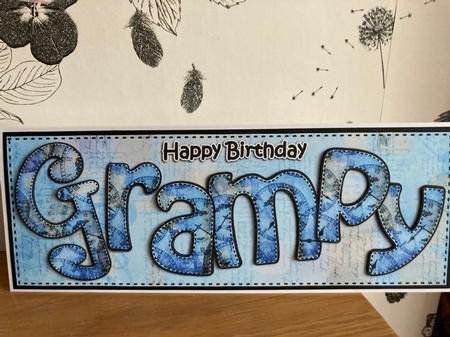 Large Dl Happy Birthday Grampy Card & 3D Decoupage - CUP427389_359 ...