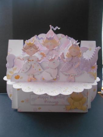Pretty Princess 3D Shelf Card with Card Box - CUP248850_376 | Craftsuprint