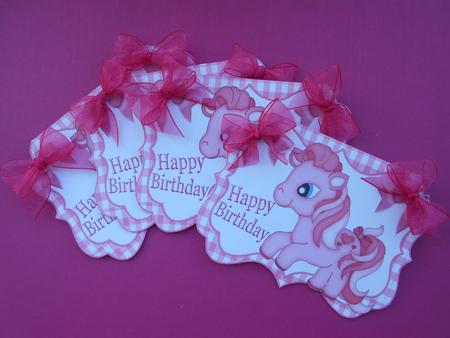 My Little Pink Pony with Bows Bracket Card - CUP558385_415 | Craftsuprint