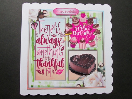 Be Thankful for!!! CAKE Window card fron 8x8 - CUP966984_415 | Craftsuprint