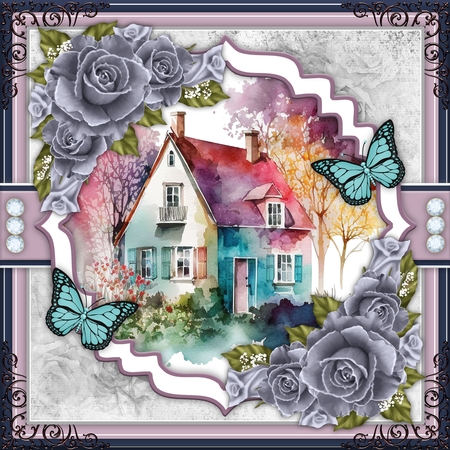 8 Watercolour House Toppers - Photo by Cute N Creative Design Studio
