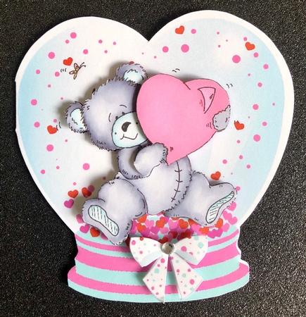 Tatty Ted Heart Globe - CUP943232_38 | Craftsuprint