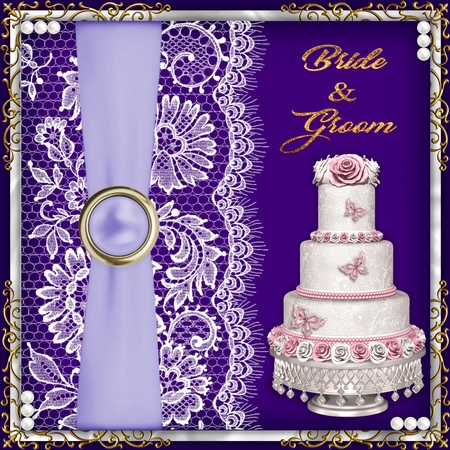 Purple Hues Lace Border 1 - Photo by Cute N Creative Design Studio