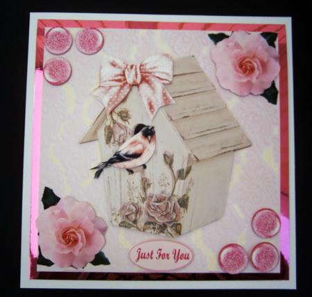 Little Pink Bird Card Topper & Decoupage - CUP431330_1865 | Craftsuprint