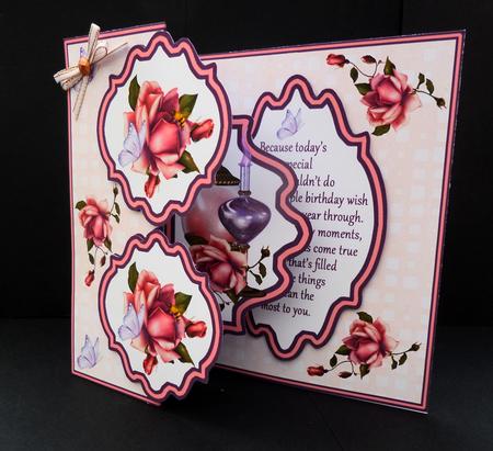 Fold Back Pop-up- Perfume and Roses - CUP582955_173 | Craftsuprint